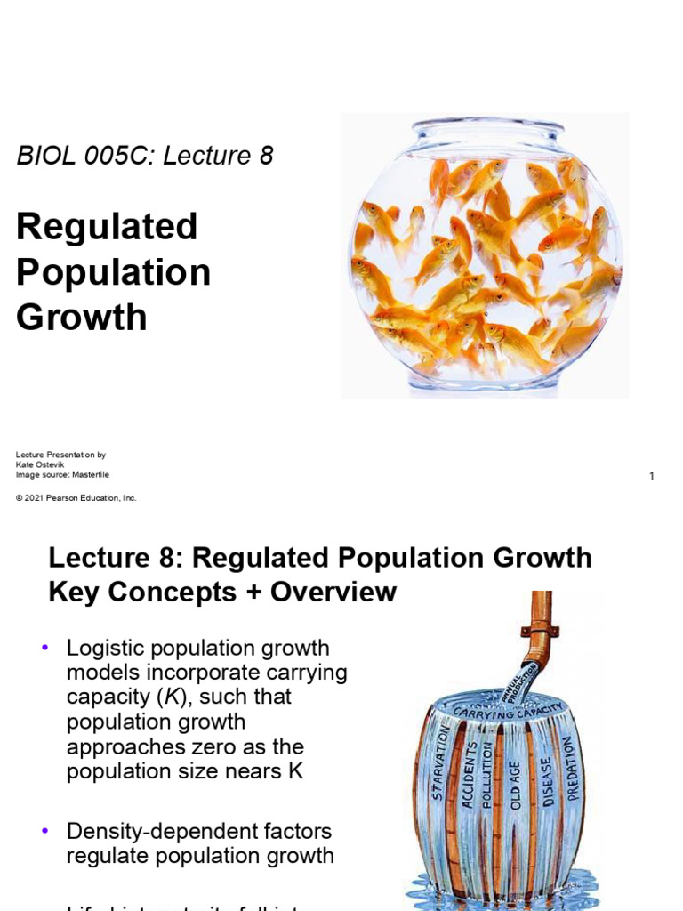 Lecture 08 Regulated Population Growth-Numbered | PDF | Natural ...