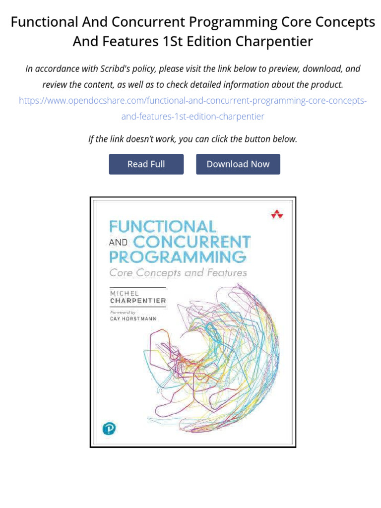 Functional and Concurrent Programming Core Concepts and Features 1st Edition Charpentier | PDF ...