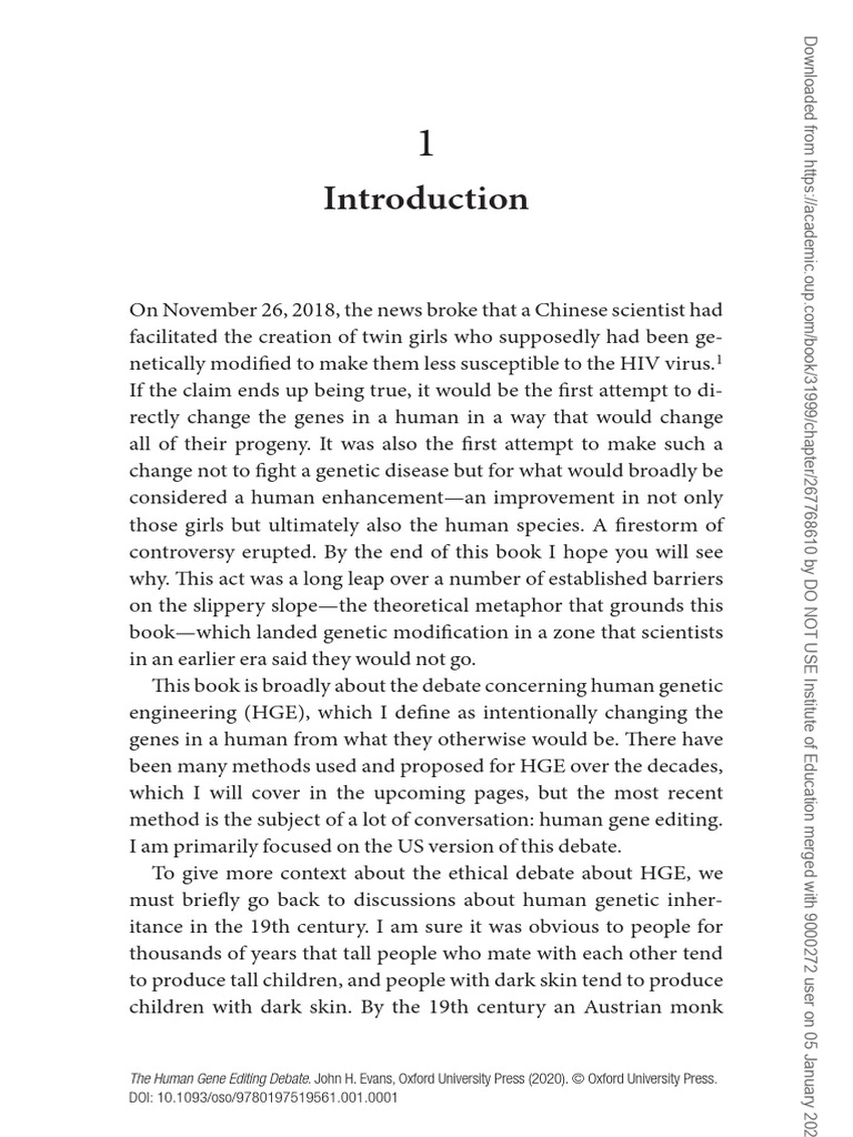 Human Gene Editing Ethics Explained | PDF | Eugenics | Bioethics