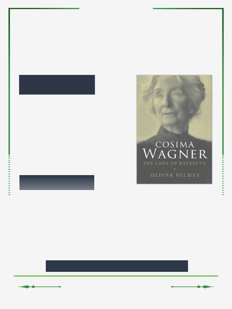 Cosima Wagner The Lady of Bayreuth First Edition Oliver Hilmes ebook ...