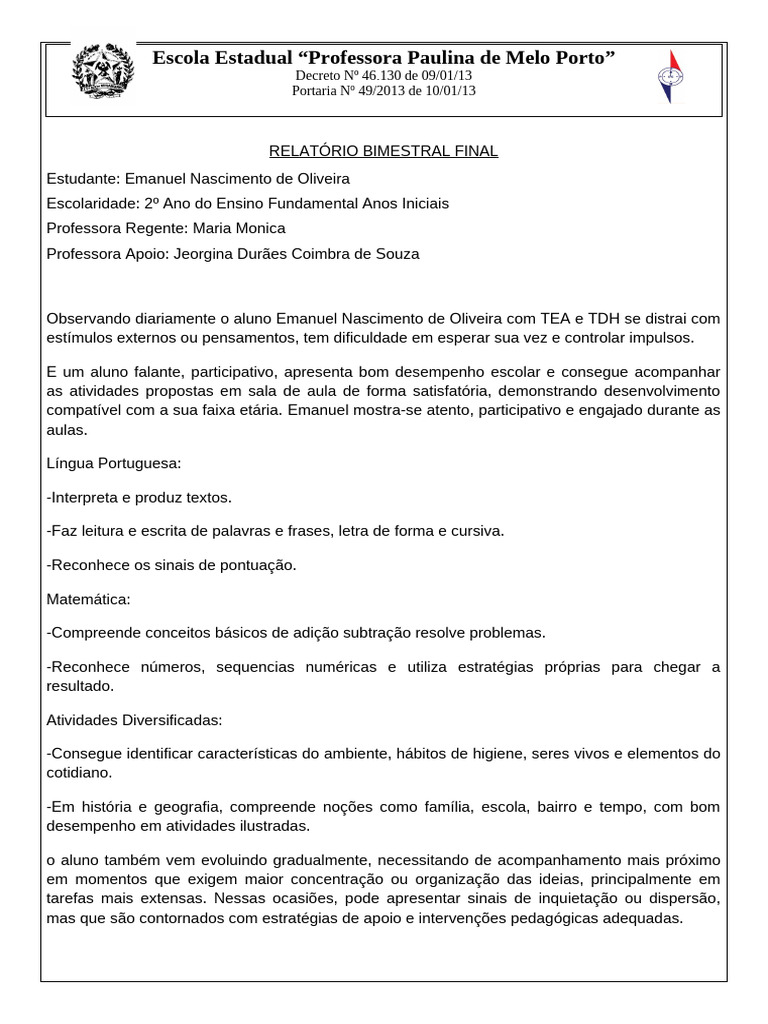 Relatório Emanuel (1) 1 (1) | PDF