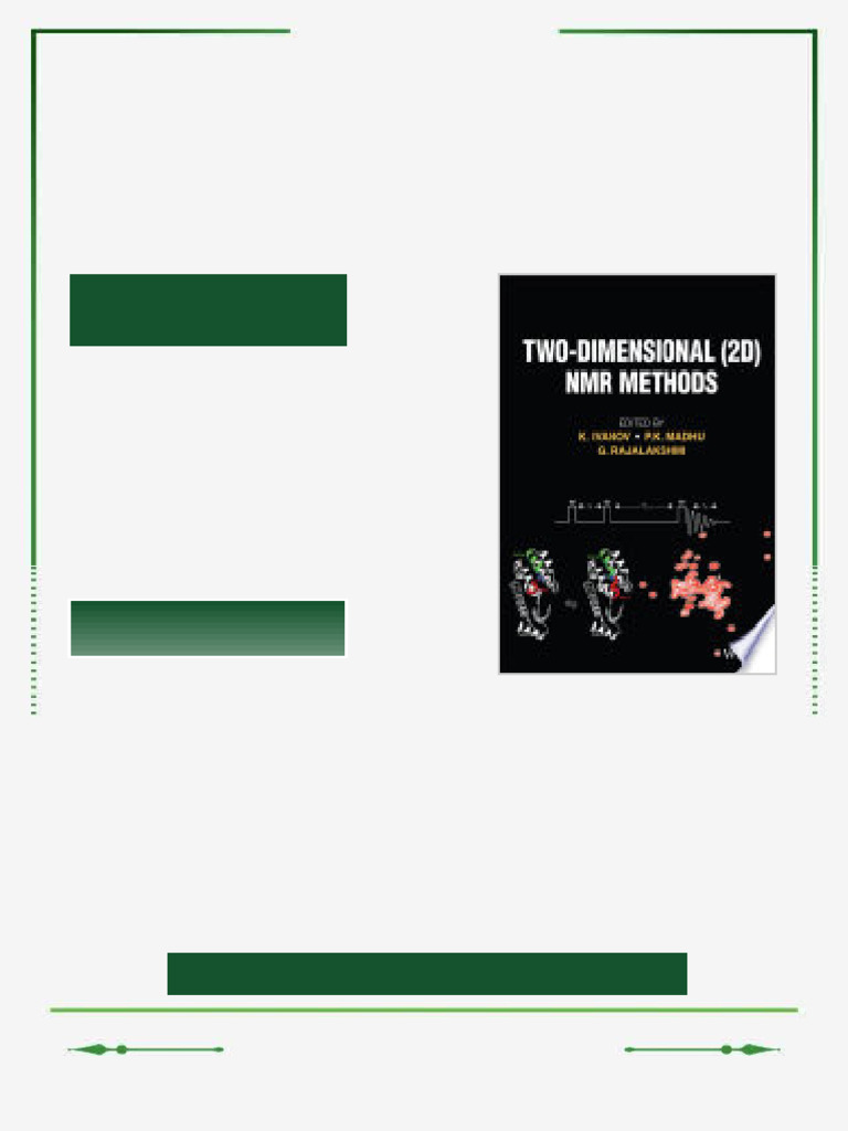 Two-Dimensional (2D) NMR Methods Konstantin Ivanov ebook premium unlock ...