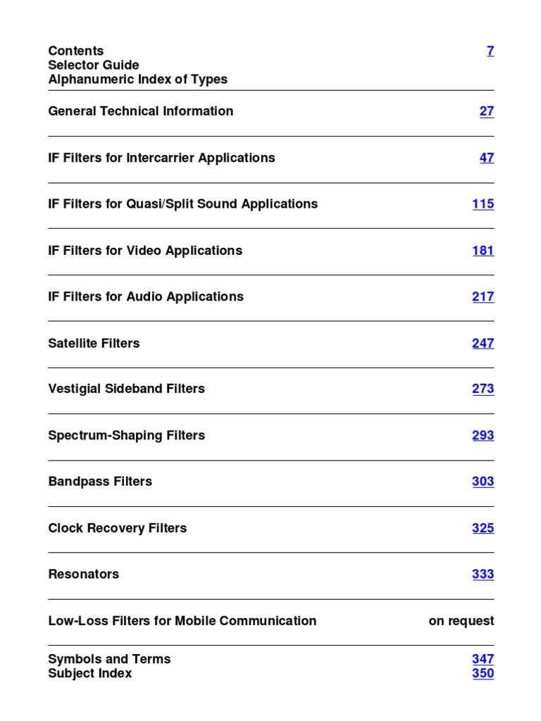 Saw Filter | PDF | Electronic Filter | Filter (Signal Processing)