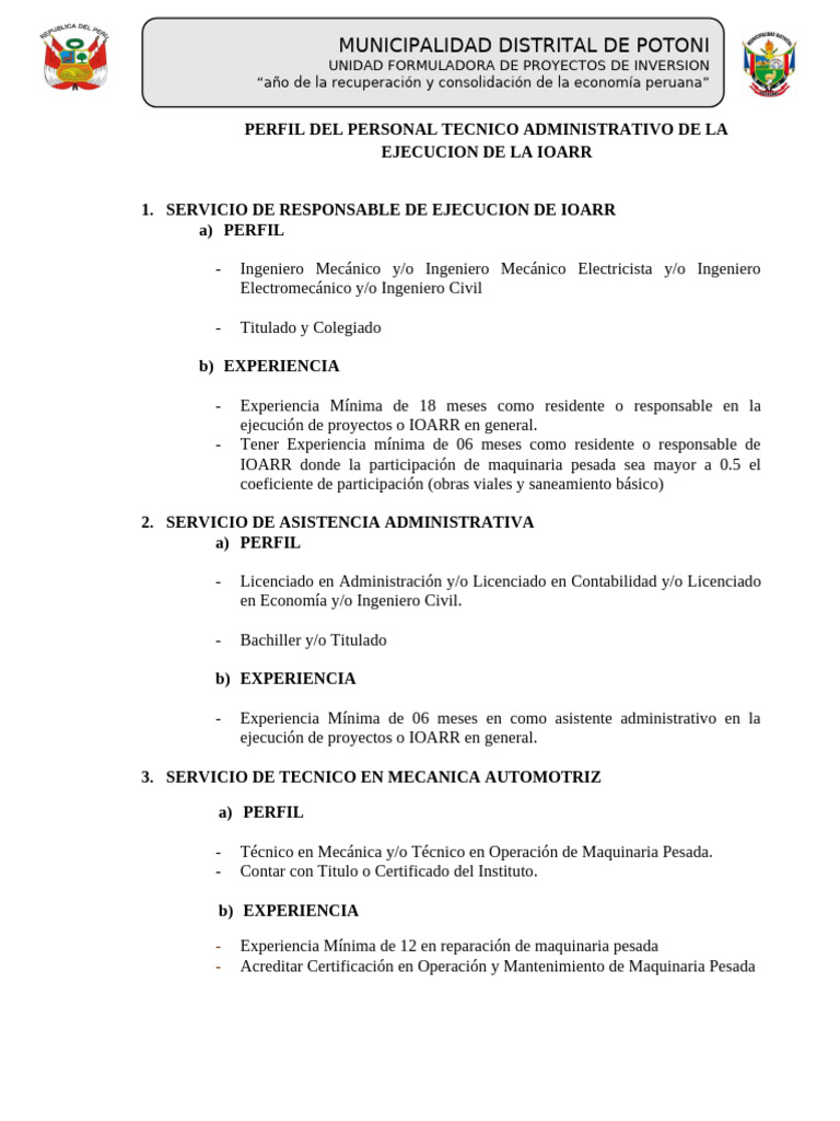 Perfil Personal Gg | PDF