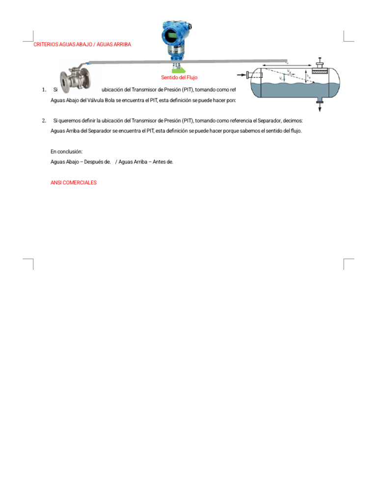 Aclaración Aguas Arriba Abajo | PDF