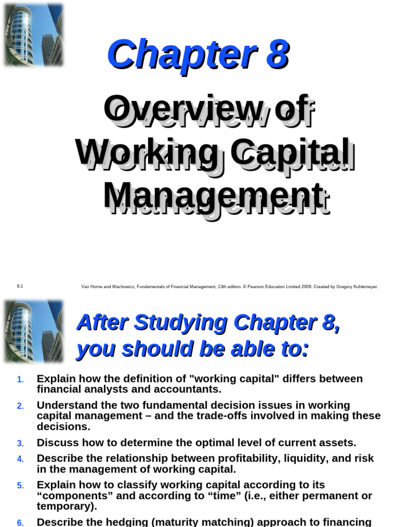 Chapter-8 Working Capital | PDF | Working Capital | Refinancing