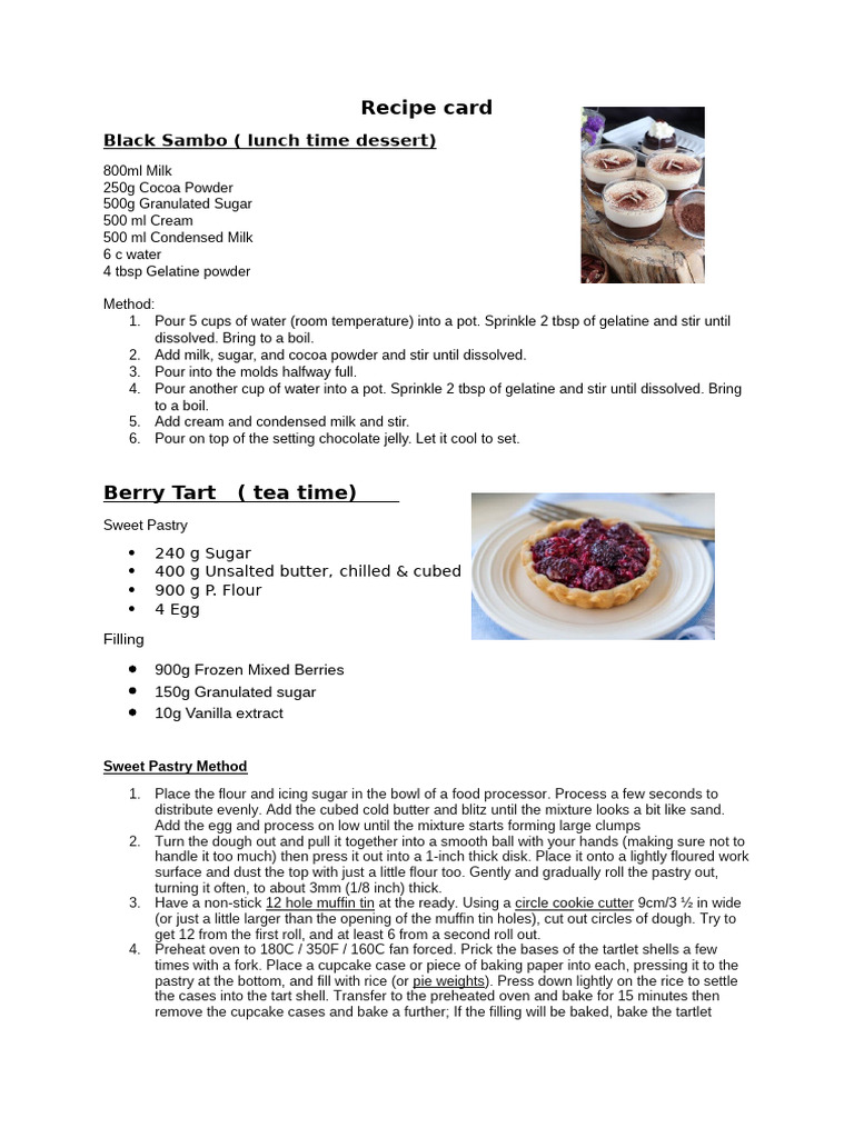 Delicious Dessert Recipes Collection | PDF | Desserts | Baking