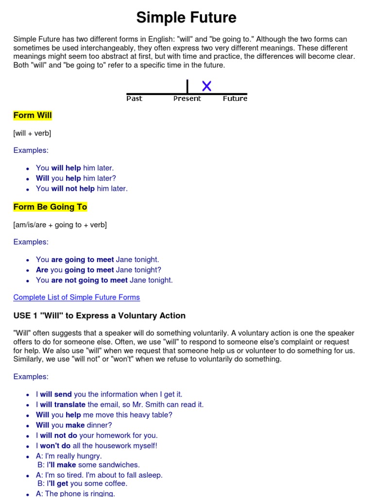 Understanding Simple Future Tenses | PDF | Linguistic Morphology | Rules