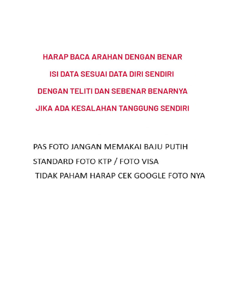 Contoh Pengisian Form 3+4 (Beserta Arahan) | PDF