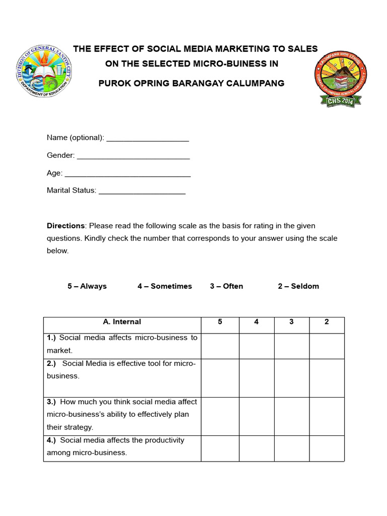 Questionnaires.1 | PDF