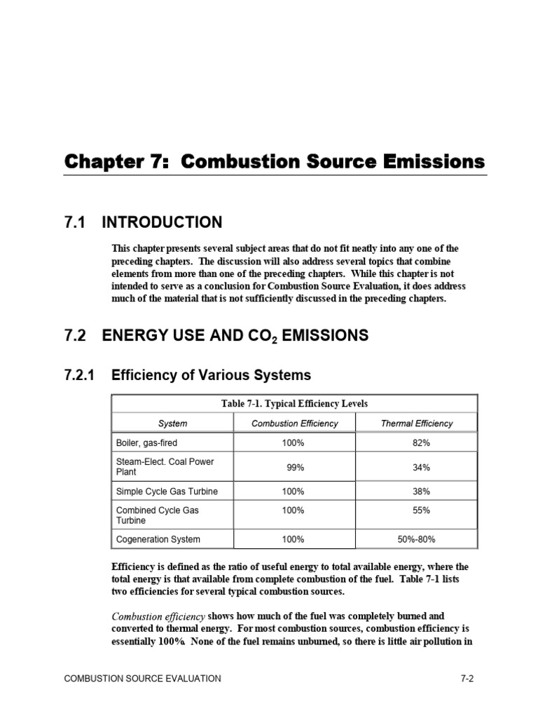Combustion Source Efficiency Analysis | PDF | Power Station | Fossil ...