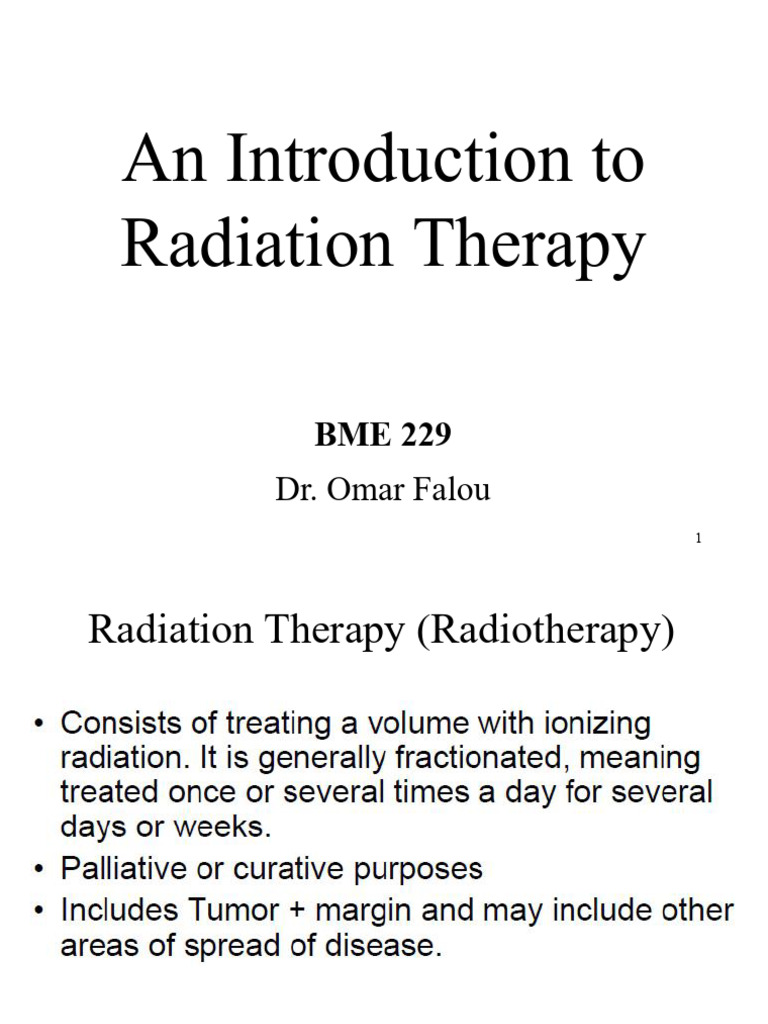 Overview of Radiation Therapy Types | PDF | Radiation Therapy | Cancer