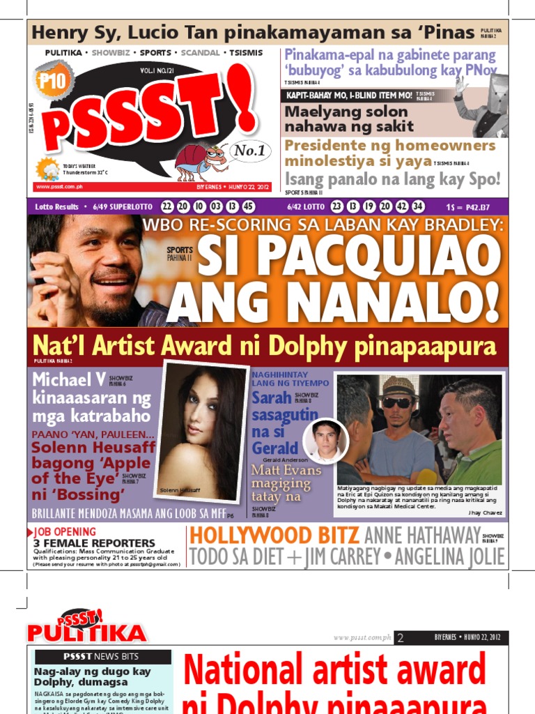 PSSST June 22 2012 Issue | PDF