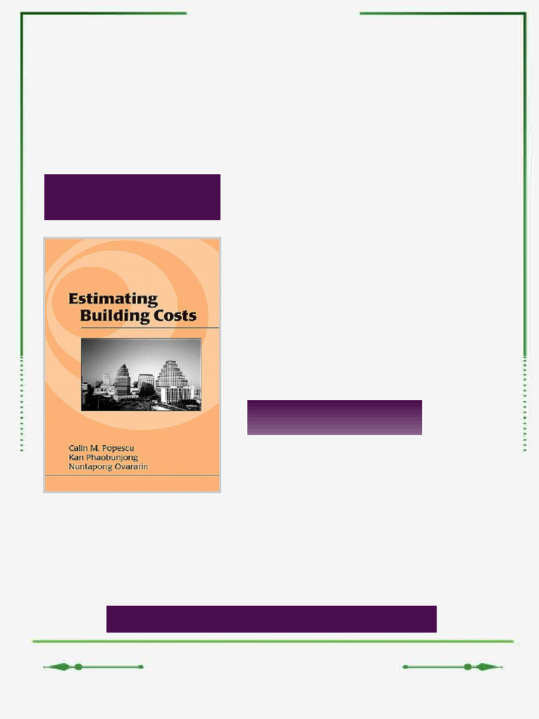Estimating building costs Calin Popescu ebook detailed section release | PDF | Mathematics ...