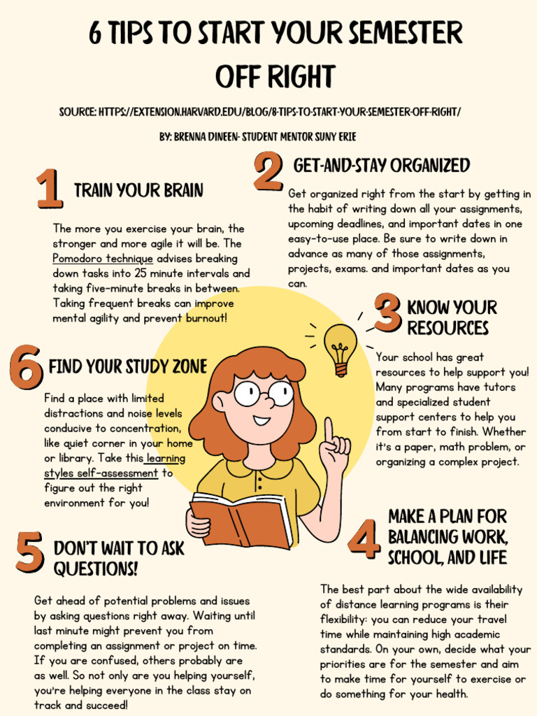 6 Tips to Start Your Semester Off Right | PDF | Cognition