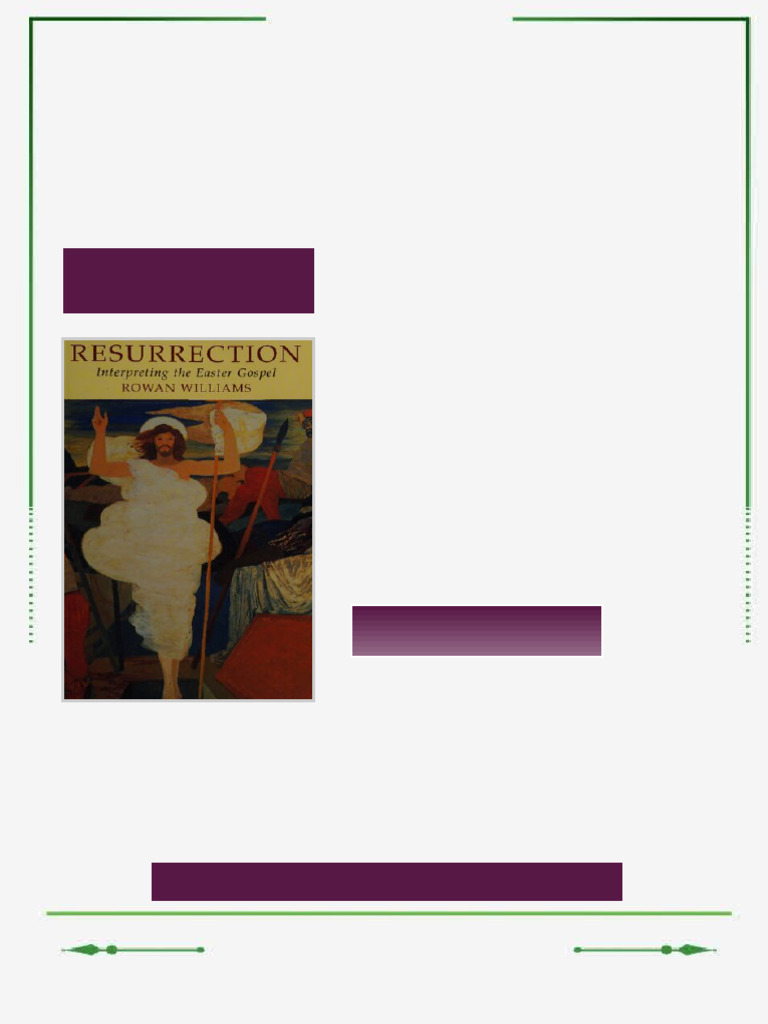 Resurrection Interpreting the Easter Gospel 2nd Edition Rowan Williams ...