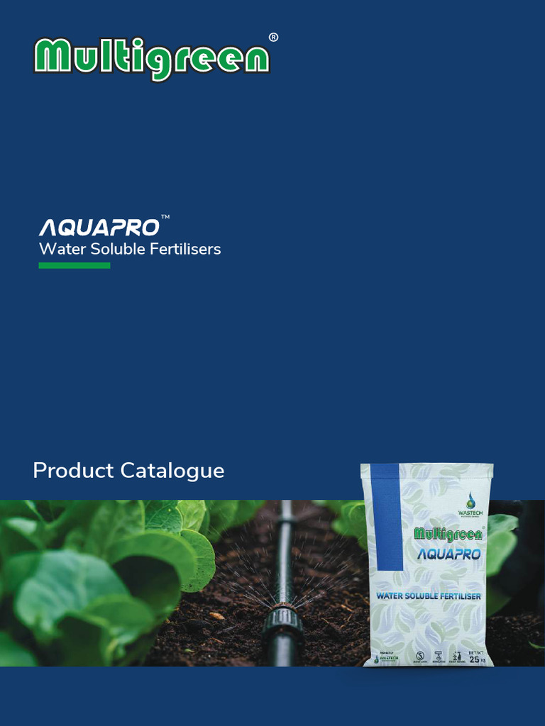 Multigreen Aquapro Family Catalogue | PDF | Fertilizer | Vegetables