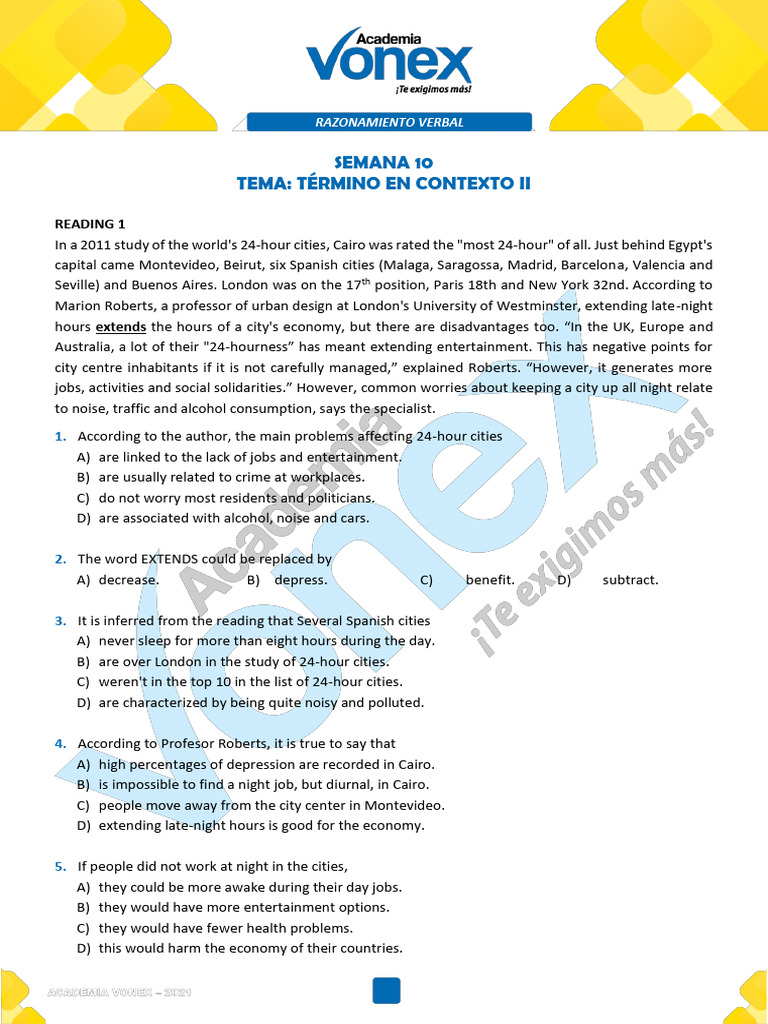 RAZ. VERBAL_S10 | PDF | Dieta