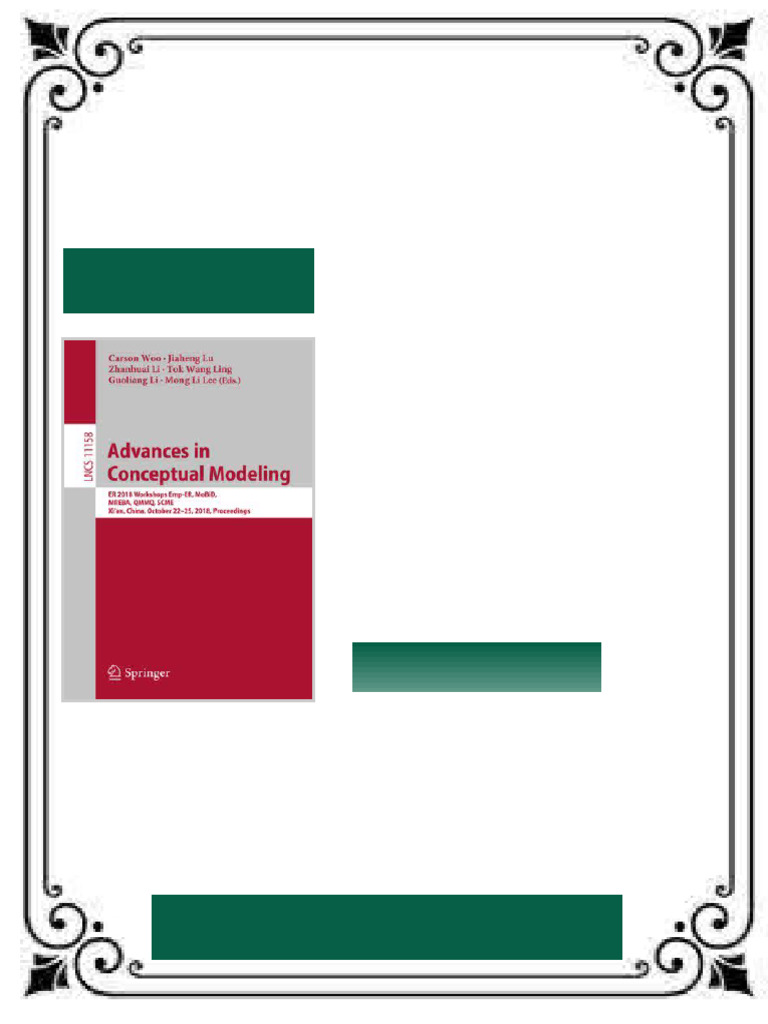 Advances in Conceptual Modeling ER 2018 Workshops Emp ER MoBiD MREBA ...