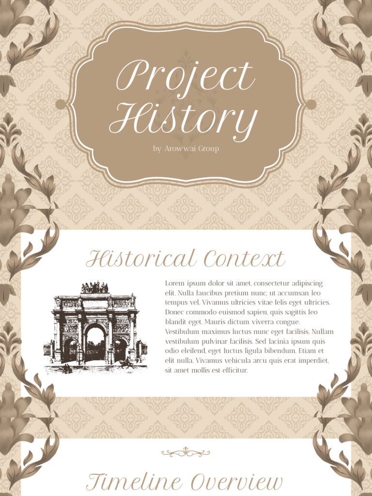 Beige and Brown Vintage Victorian Project History Presentation | PDF