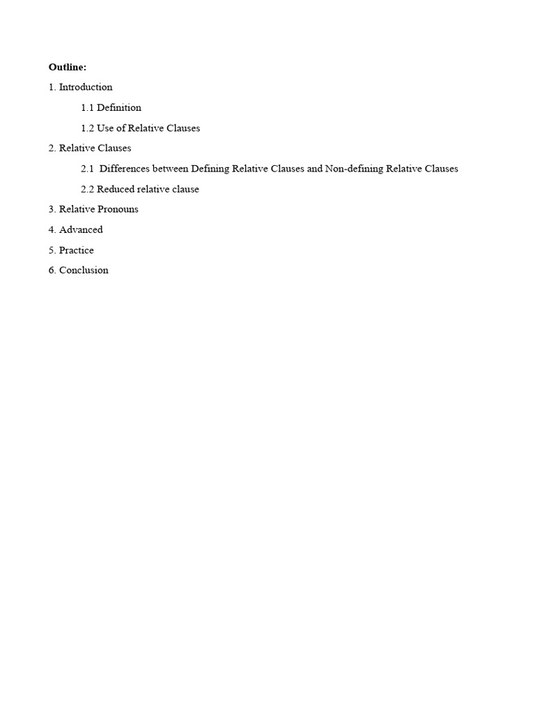 Relative Clauses | PDF | Verb | Pronoun