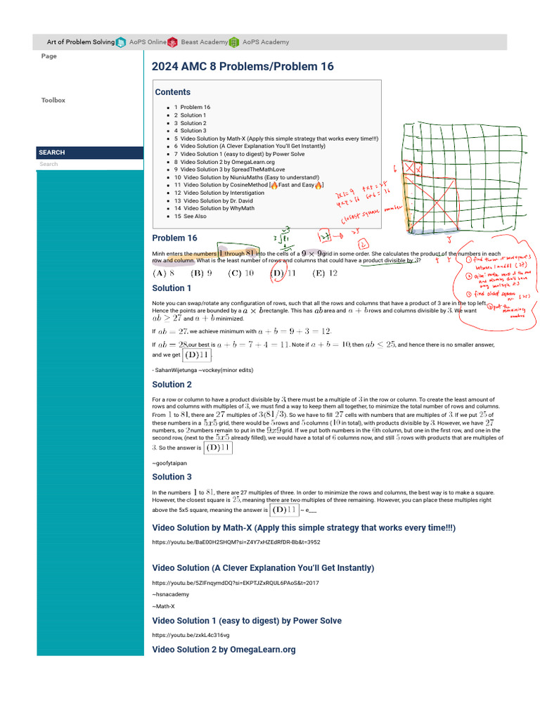 Art of Problem Solving (1) | PDF | Circle | Area