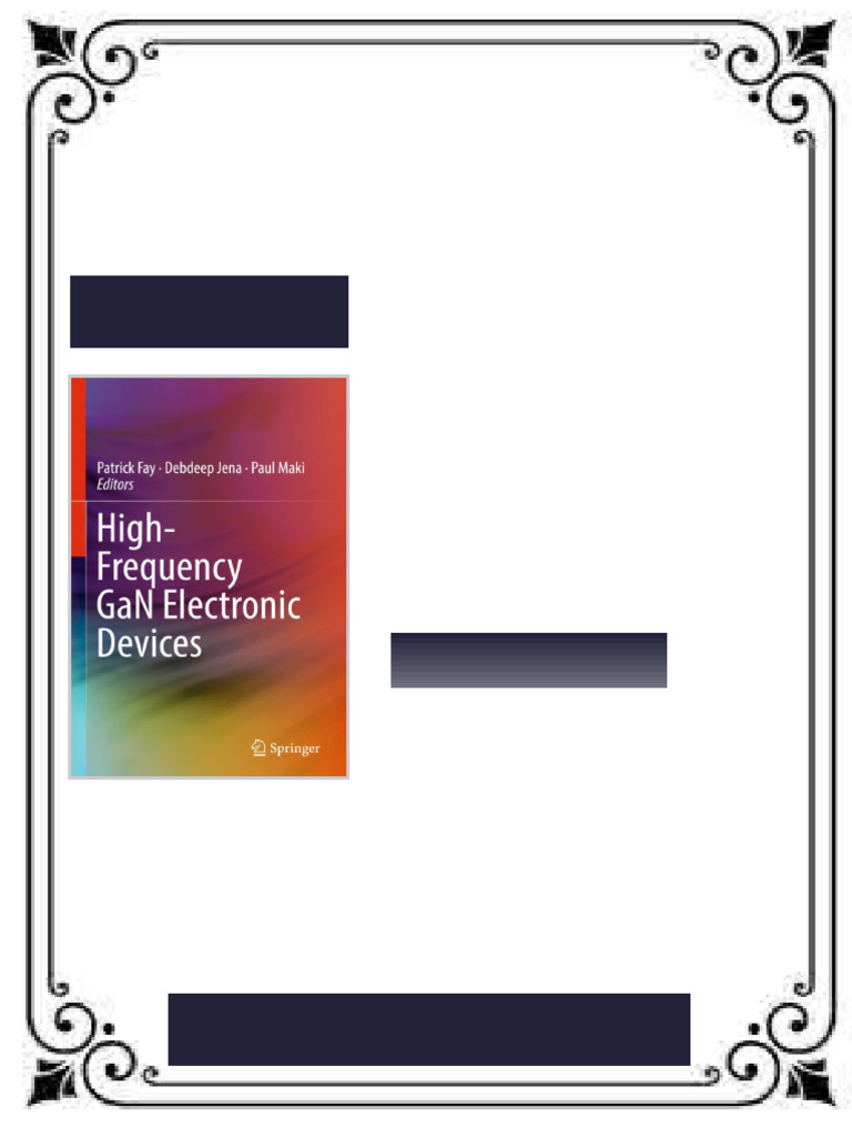 High-Frequency GaN Electronic Devices Patrick Fay eBook early-access ...