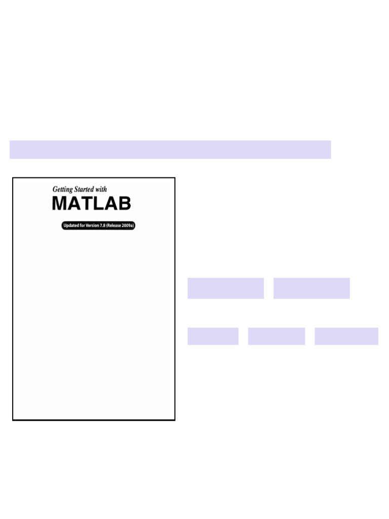 Getting Started with MATLAB A Quick Introduction for Scientists and Engineers 6th Wei Zhi ...