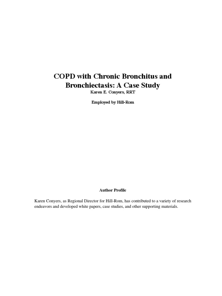 COPD Case Study Research | PDF | Chronic Obstructive Pulmonary Disease ...