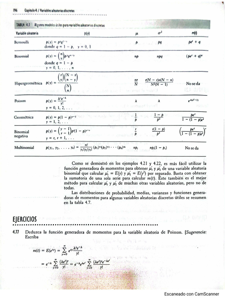 Probabilidades (Binomial, Bernoulli, Etc) | PDF