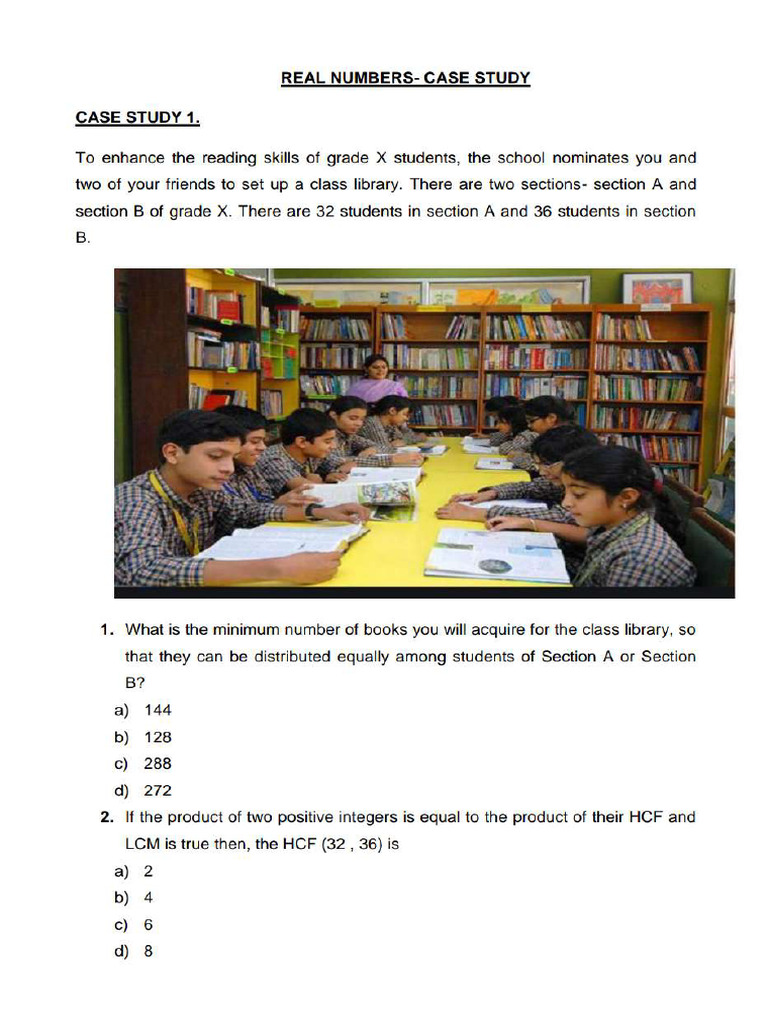 Real Numbers Case Study | PDF
