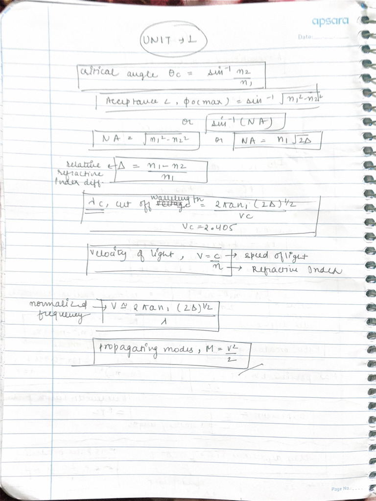 Unit 1 Formula | PDF