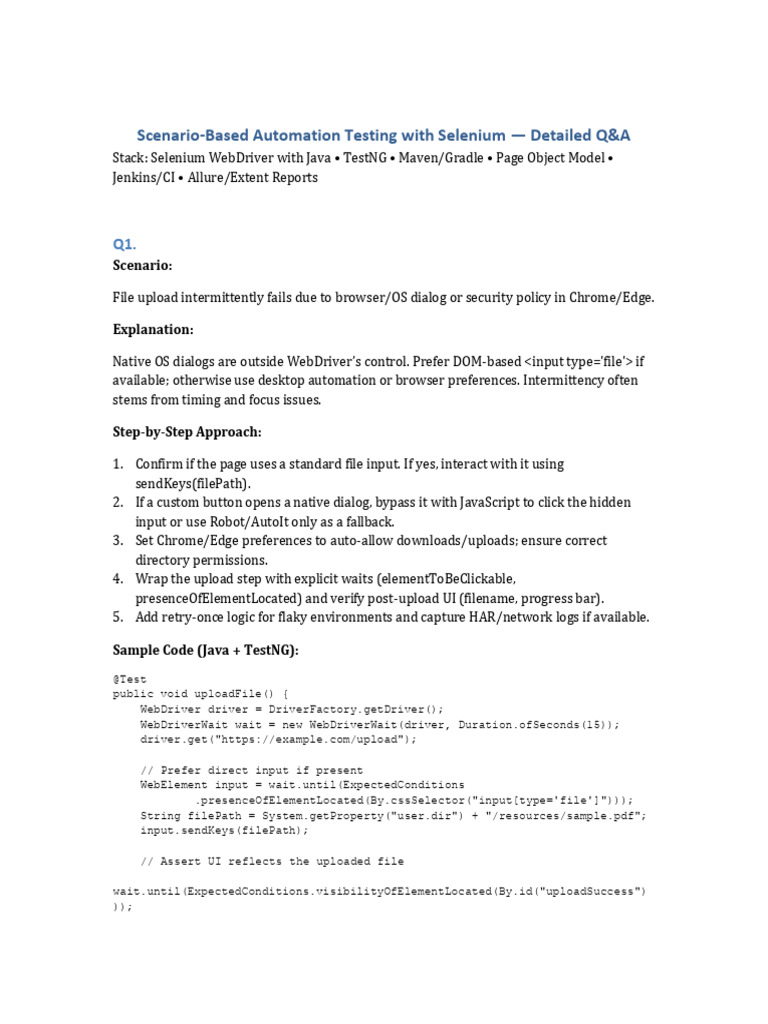 Selenium | PDF | Software Testing | Selenium (Software)