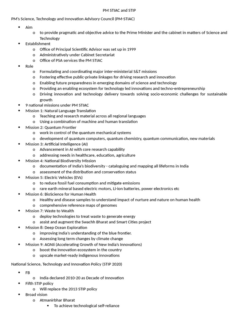 Pm Stiac and Stip | PDF