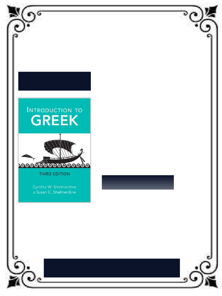 Introduction to Greek English and Ancient Greek Edition Cynthia W ...