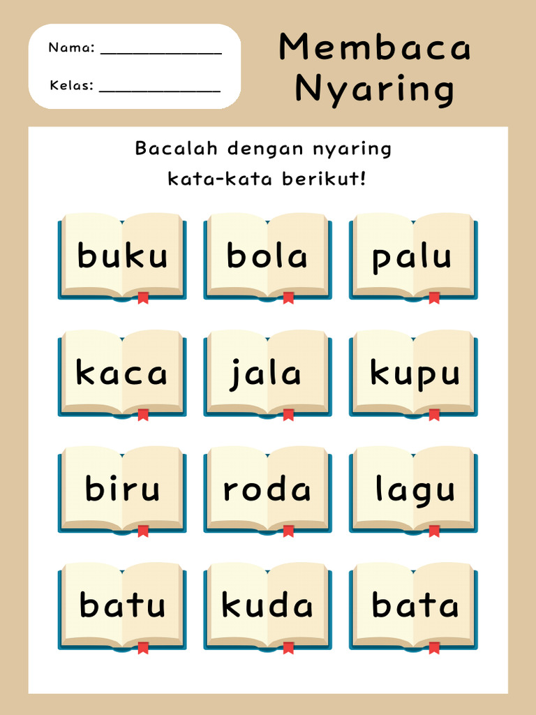 Latihan Membaca Nyaring untuk Anak | PDF