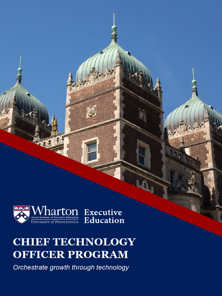 Wharton_CTO-Brochure | PDF | Innovation | Artificial Intelligence