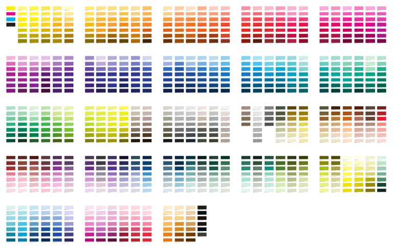 Pantone Solid Coated Color Chart Pdf Pastels & Neons Guide | Coated