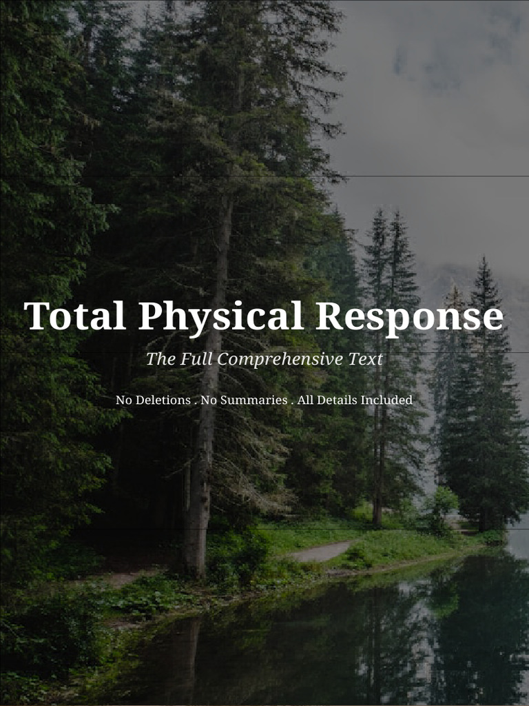 Total Physical Response in Language Learning | PDF | Second Language ...