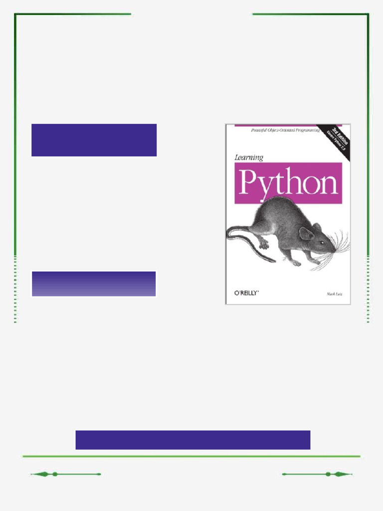 Learning Python Third Edition Mark Lutz ebook downloadable instantly | PDF | String (Computer ...