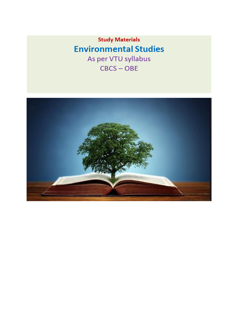 Study Material EVS | PDF | Atmosphere Of Earth | Earth