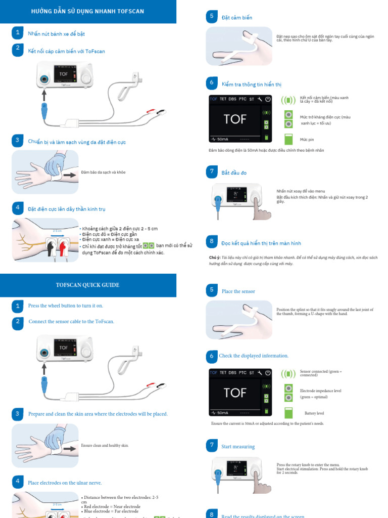HDSD Nhanh TOF Scan | PDF