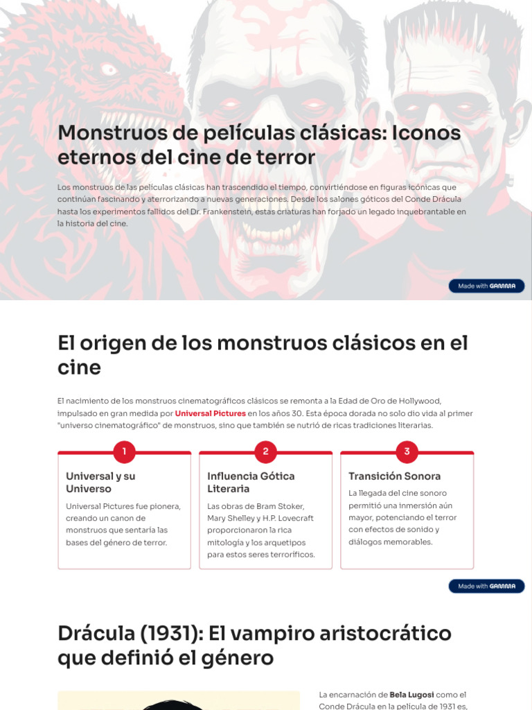Monstruos-de-peliculas-clasicas-Iconos-eternos-del-cine-de-terror | PDF ...