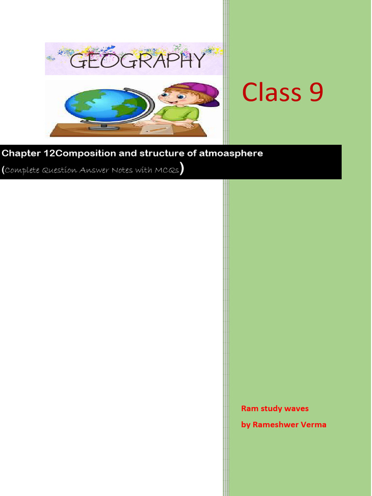 Class 9 Atmosphere Study Guide | PDF | Atmosphere Of Earth | Atmosphere