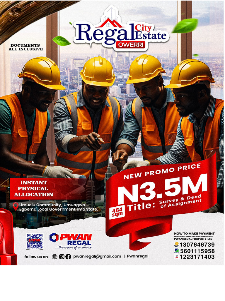 Regal City Estate Owerri Sub Form Oct 2025 | PDF | Mediation ...