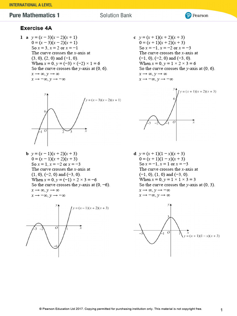 P1 Chapter 4 Graphs and Transformations | PDF | Algebraic Geometry ...