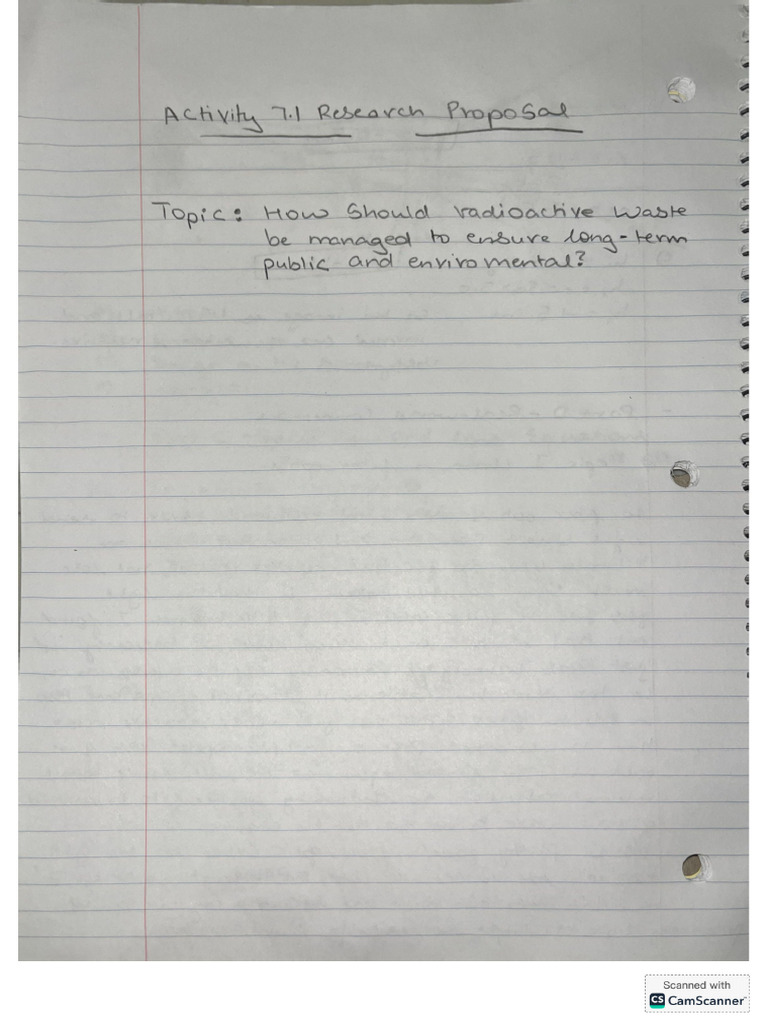 Activity 7.1 Research Proposal | PDF