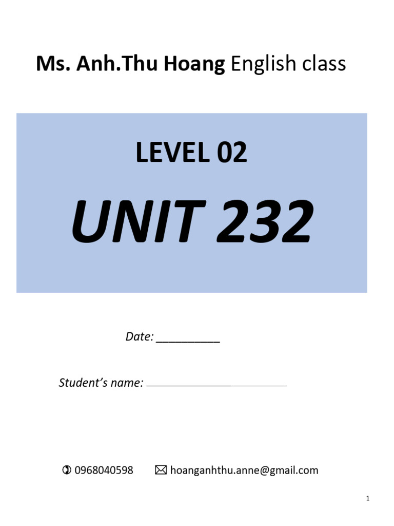 English Class Level 02 Lesson Plan | PDF