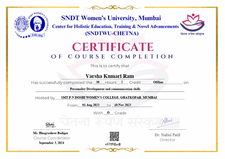 Personality Development and Communication Skills - Course Completion ...