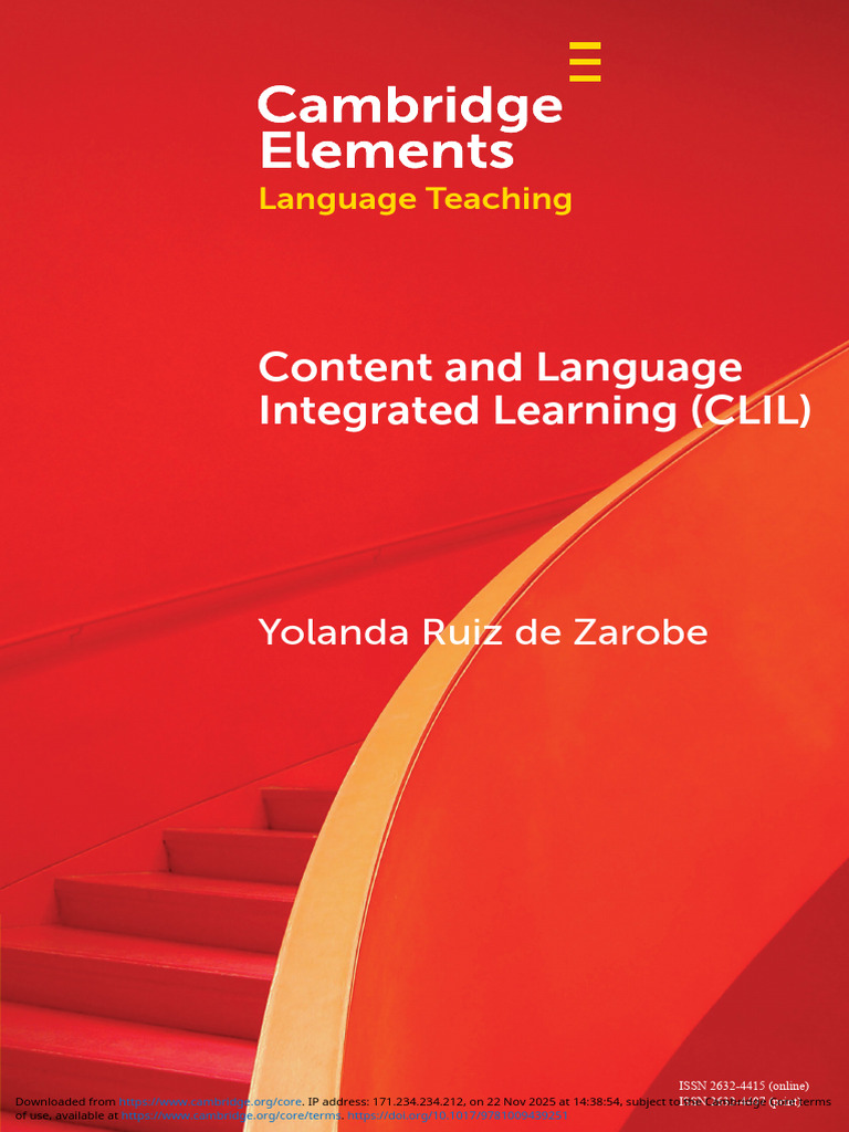 Content and Language Integrated Learning Clil | PDF | Learning | Second ...